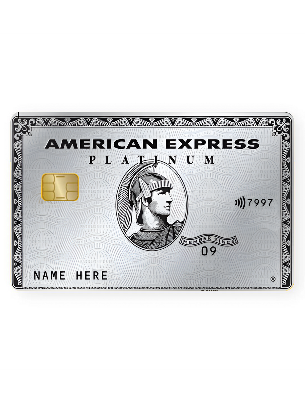 American Express Platinum Card Skin 3M Material – MK SKINS